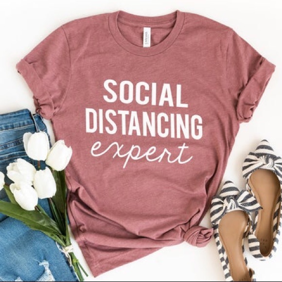 Plum Creek Boutique | Tops | Social Distancing Expert Tshirt New Nwt ...